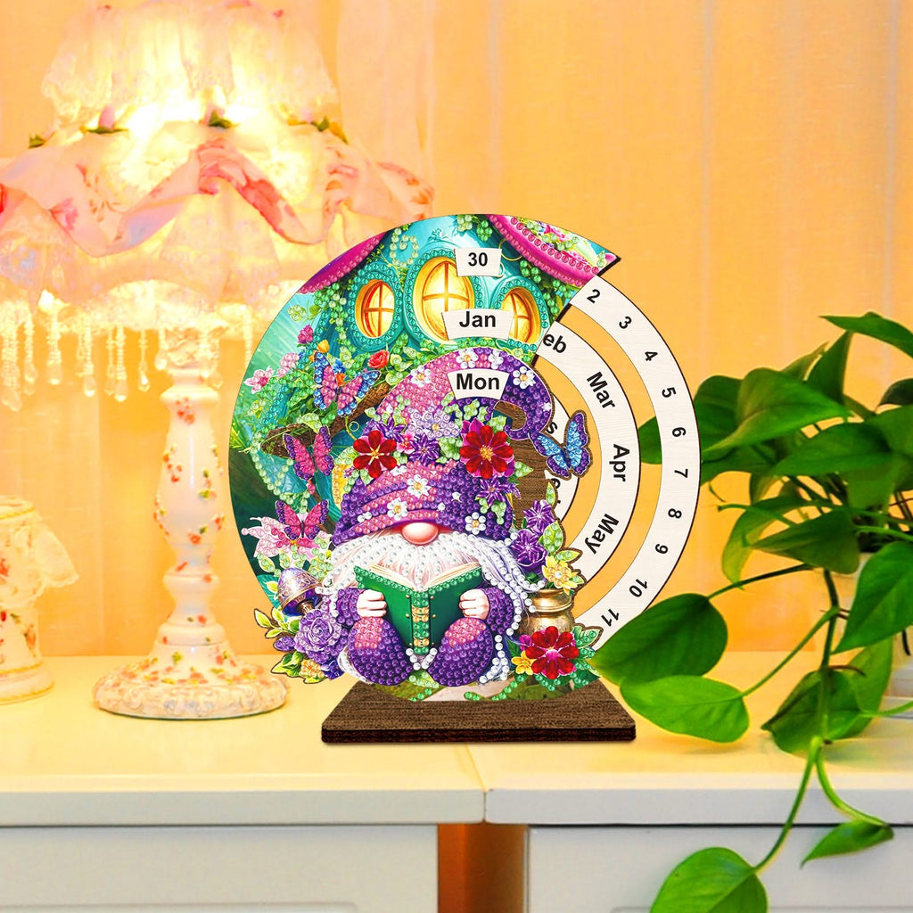 Poppy Crafts Diamond Art Calendar Kit #19 - Purple Gnome – CraftOnline