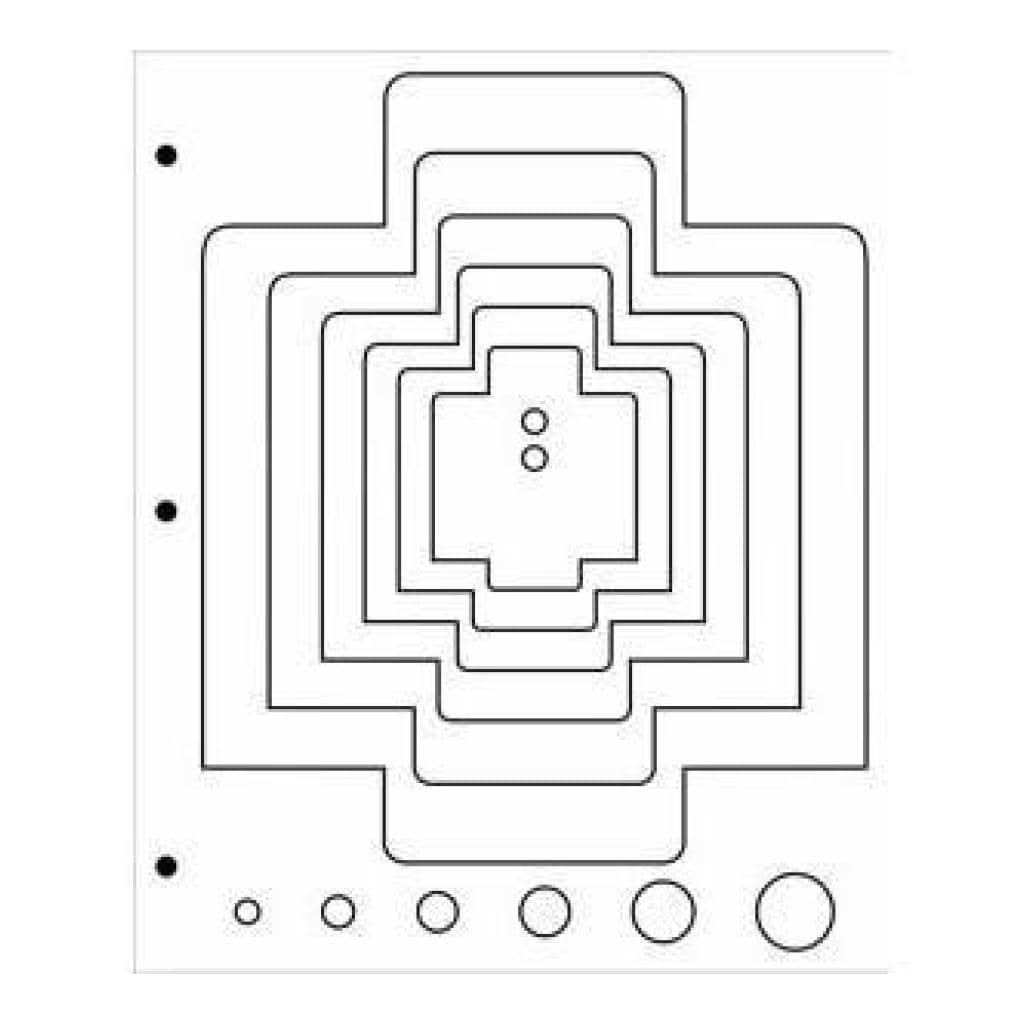Deluxe Designs Template 2P pocket template – CraftOnline