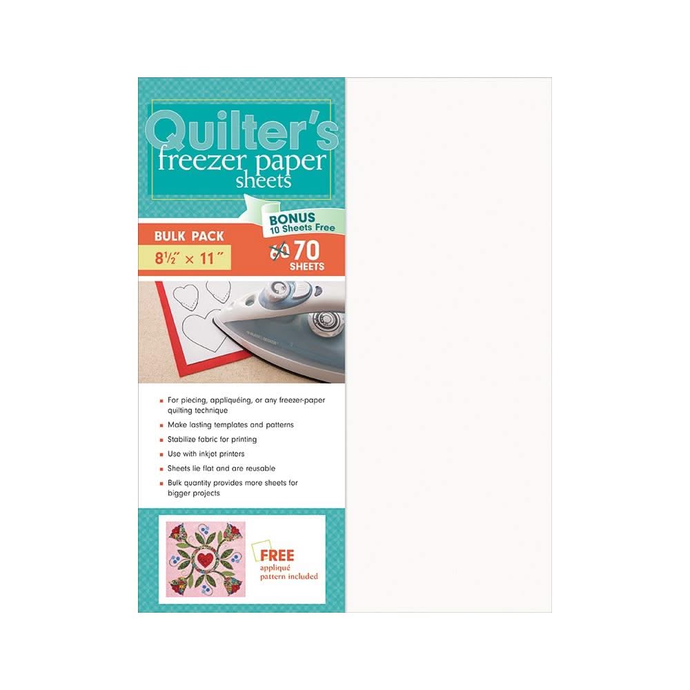 C&T Publishing Quilter's 8.5"x 11" Freezer Paper Sheets 70/Pkg ...