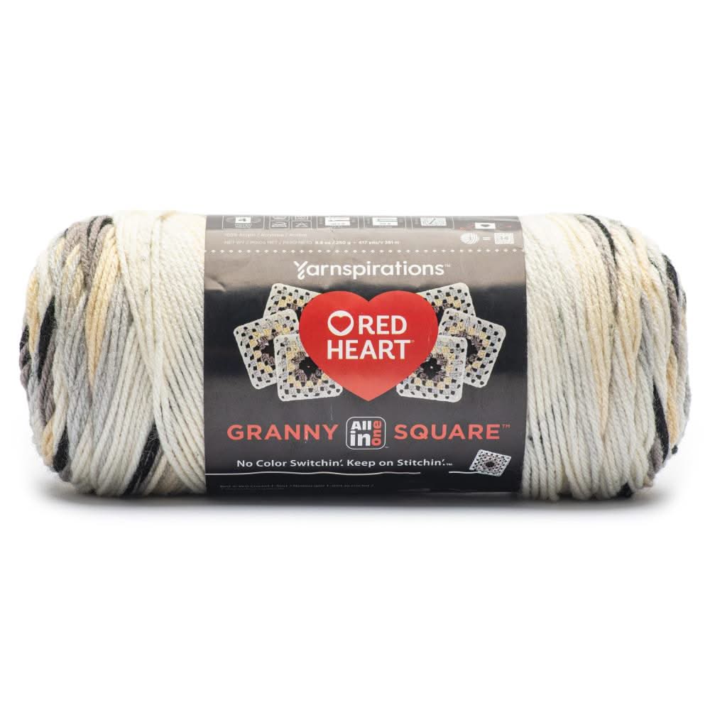 Red Heart All in One Granny Square Soft White - Shadow – CraftOnline