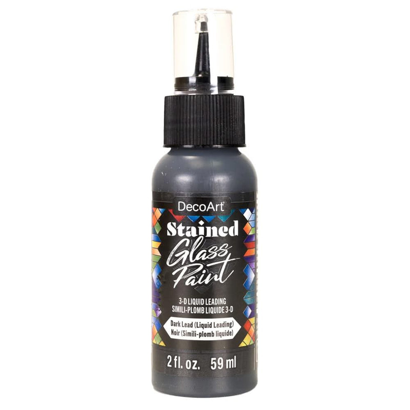 DecoArt Stained Glass Paint 2oz Dark Lead - Liquid Leading* – CraftOnline