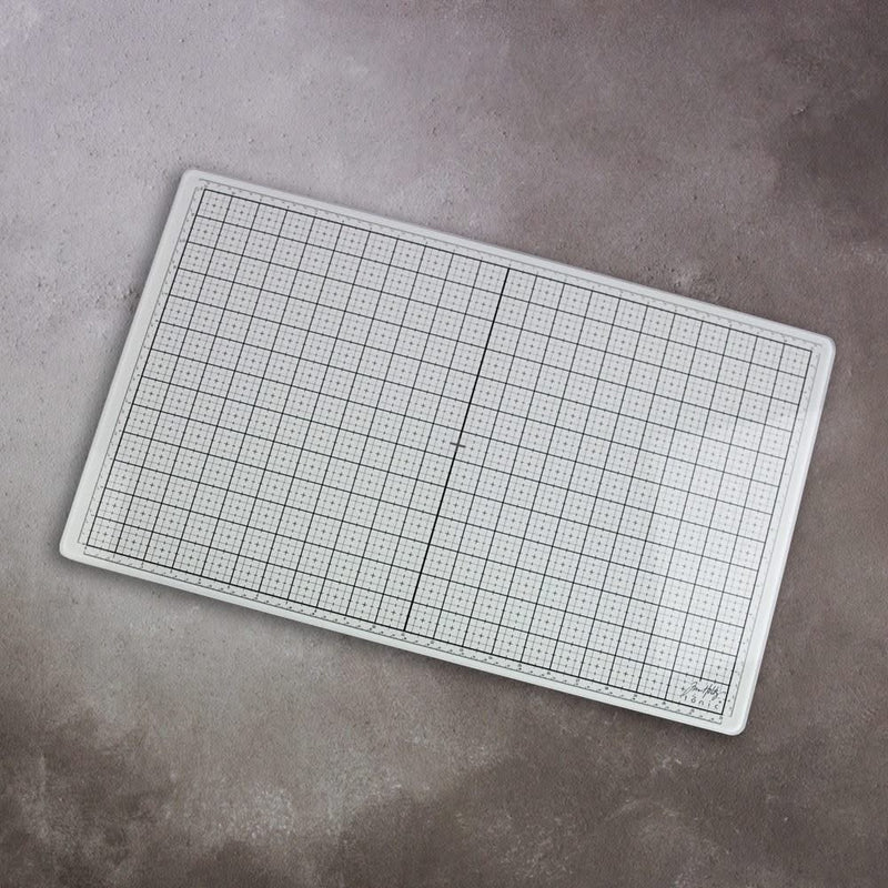 Tim Holtz Glass Studio Mat 23.75"X14.25" White – CraftOnline