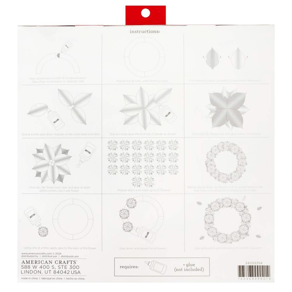 DCWV Poinsettia Wreath Makes 1* – CraftOnline