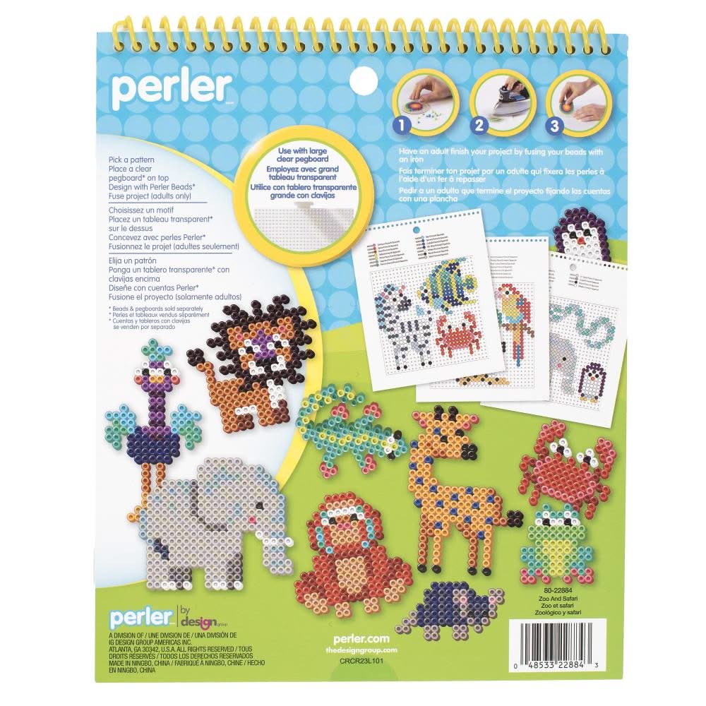 Perler Fused Bead Pattern Pad Zoo Safari