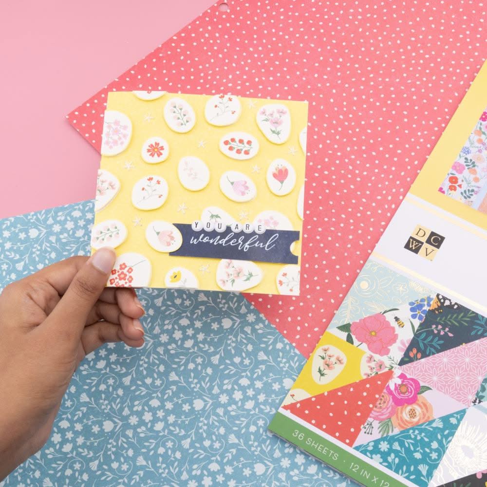 DCWV Premium Paper 12"X12" 36/Pkg Flower Nook – CraftOnline