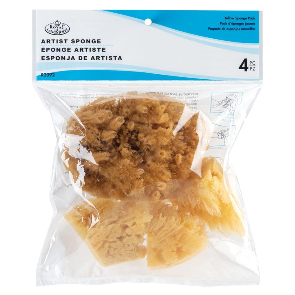 Royal & Langnickel Sponge Sea Yellow 4/Pkg – CraftOnline