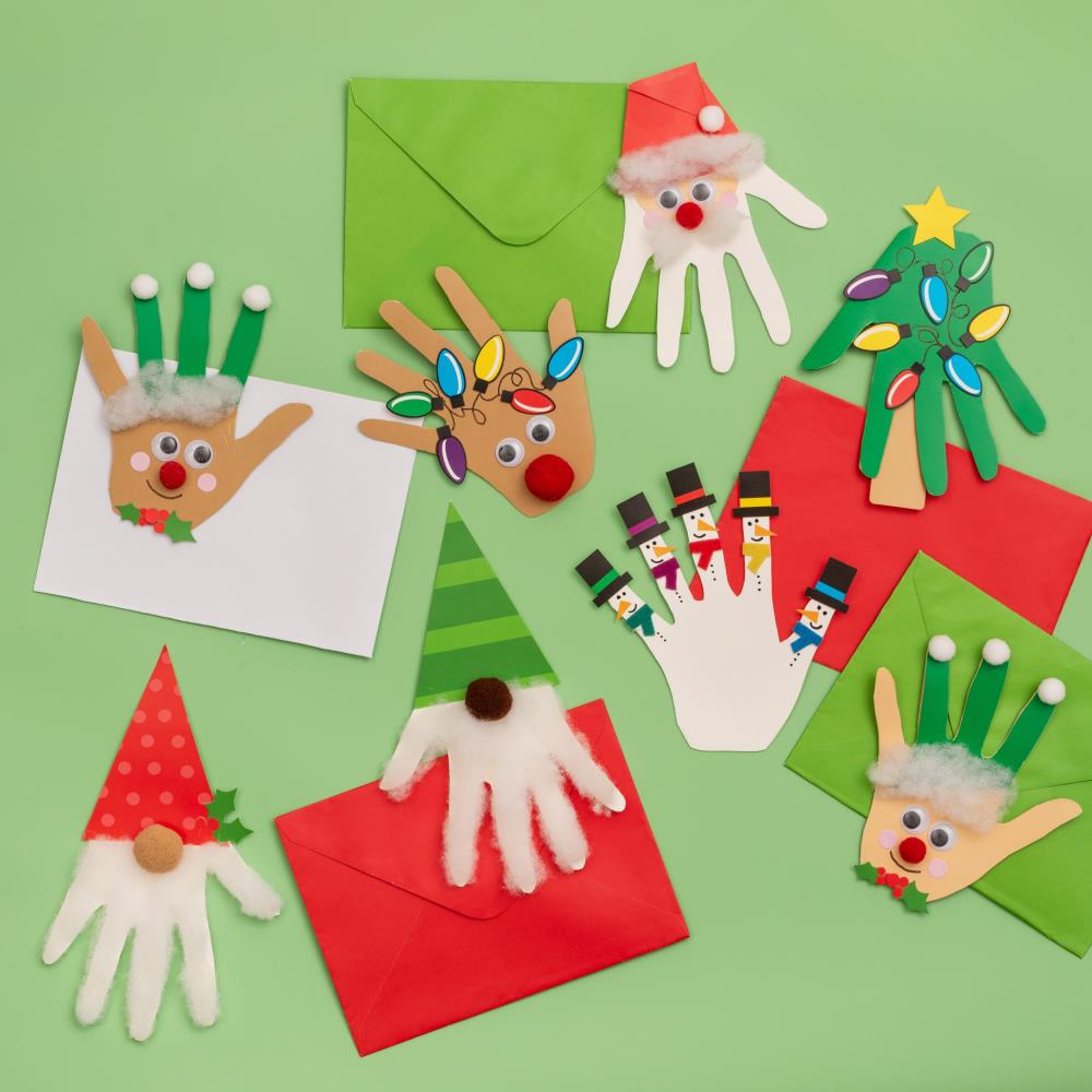 Colorbok Kids Christmas Holiday Card Kit Hand Print – CraftOnline