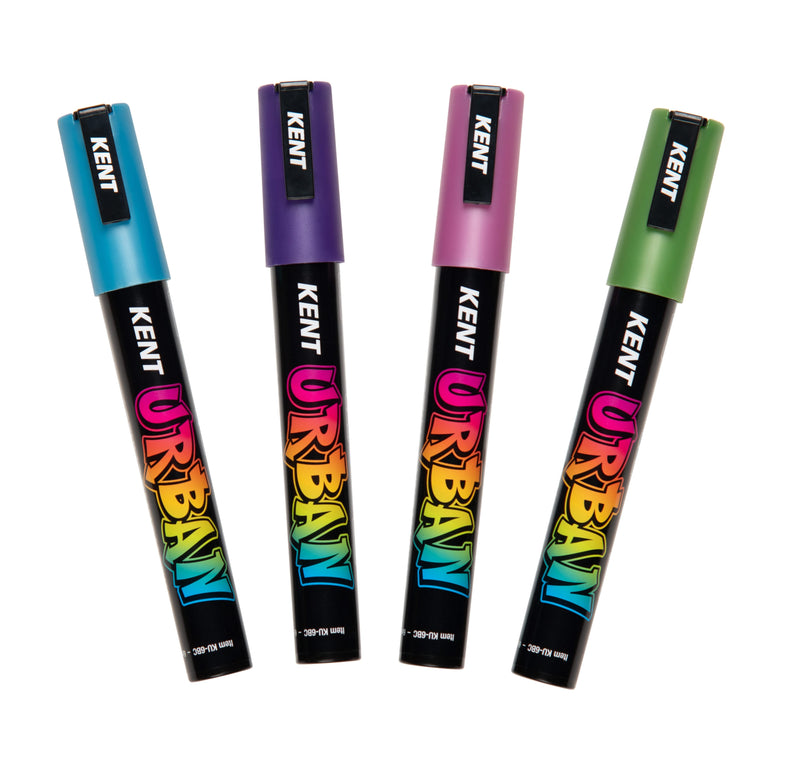 Kent Urban Acrylic Paint Markers 4 Pack - Metallic – CraftOnline