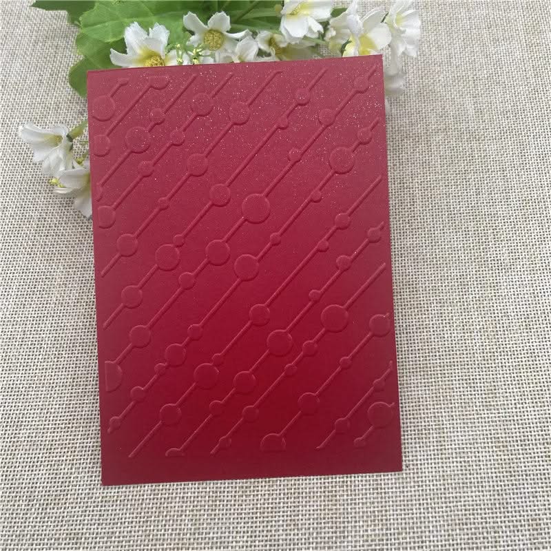 Poppy Crafts Embossing Folder #291 - Bubble Lines – CraftOnline