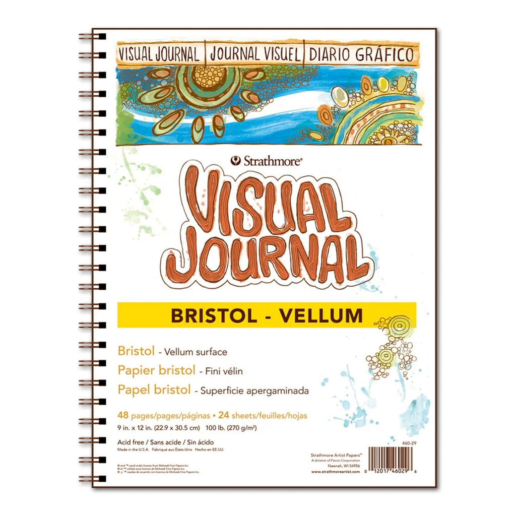 Strathmore Visual Bristol Vellum Journal 9"x 12" - 270gsm 48 Pages ...