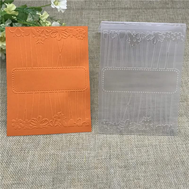 Poppy Crafts Embossing Folder #302 - Floral Banner – CraftOnline