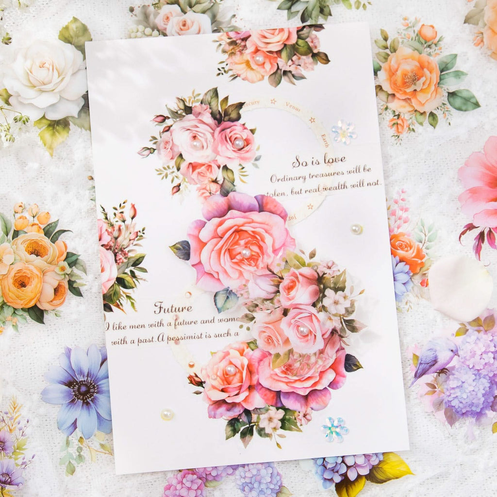 Poppy Crafts Flower Sticker Roll - Purple Roses – CraftOnline