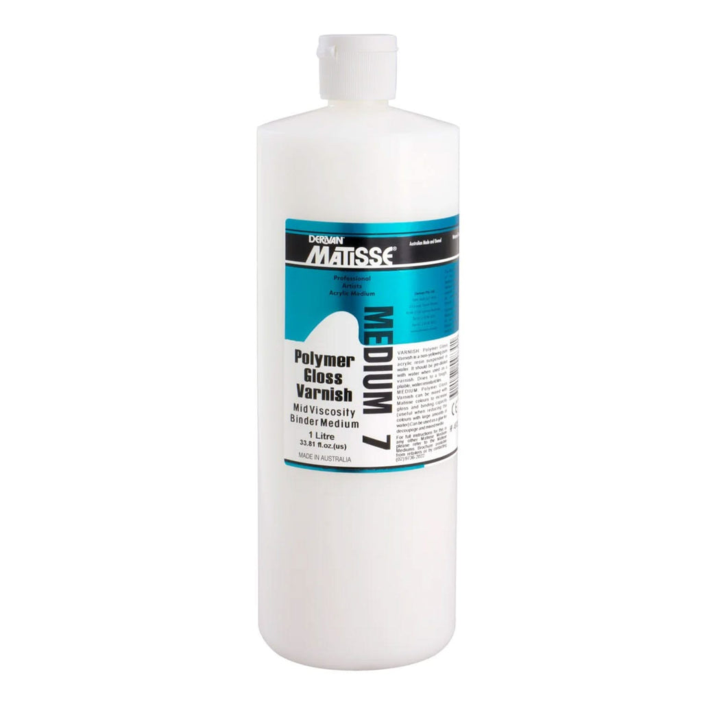 Matisse Acrylic Medium MM7 - Polymer Gloss Varnish & Medium 1L ...