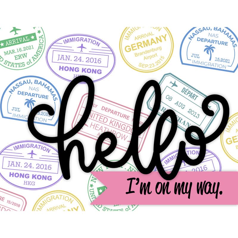 Poppy Crafts Cutting Dies #489 - Cursive Hello – CraftOnline