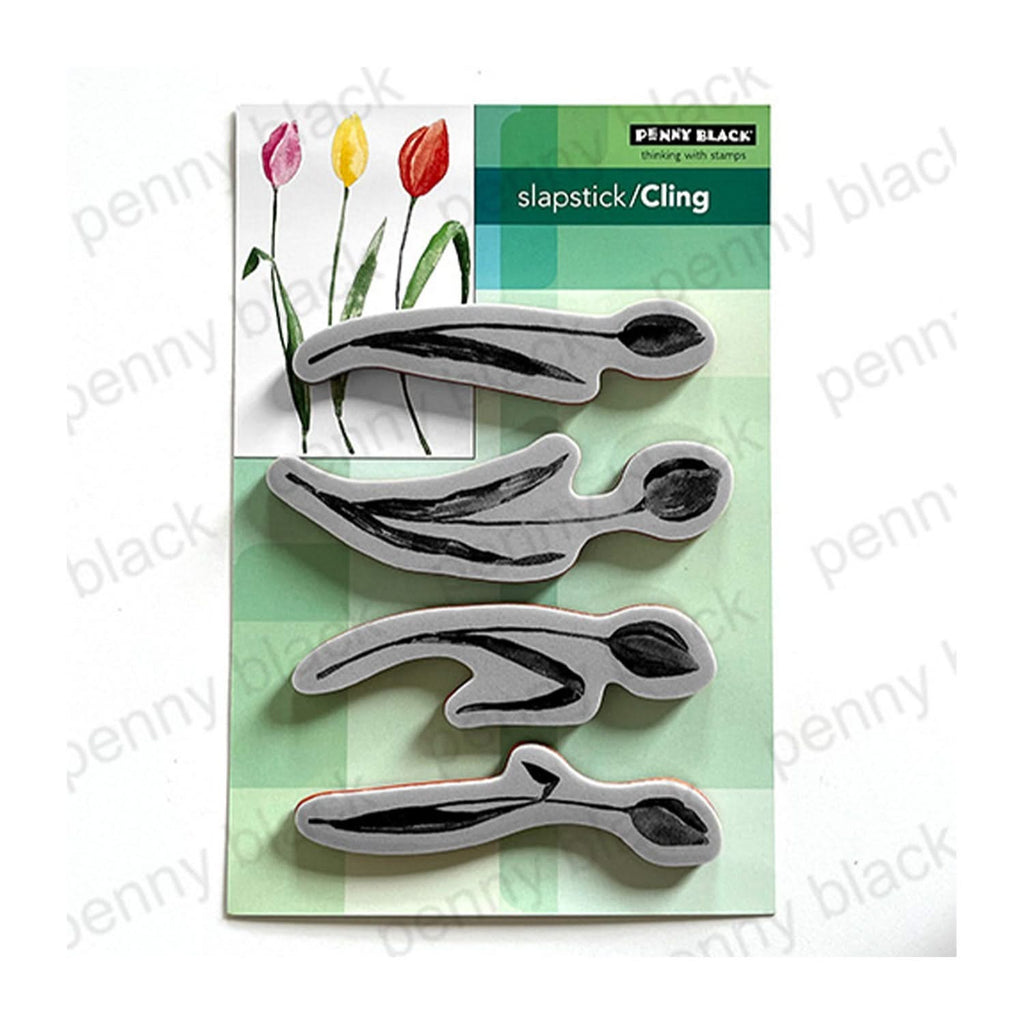 Penny Black Slapstick Cling Rubber Stamp - Slender Tulips – CraftOnline