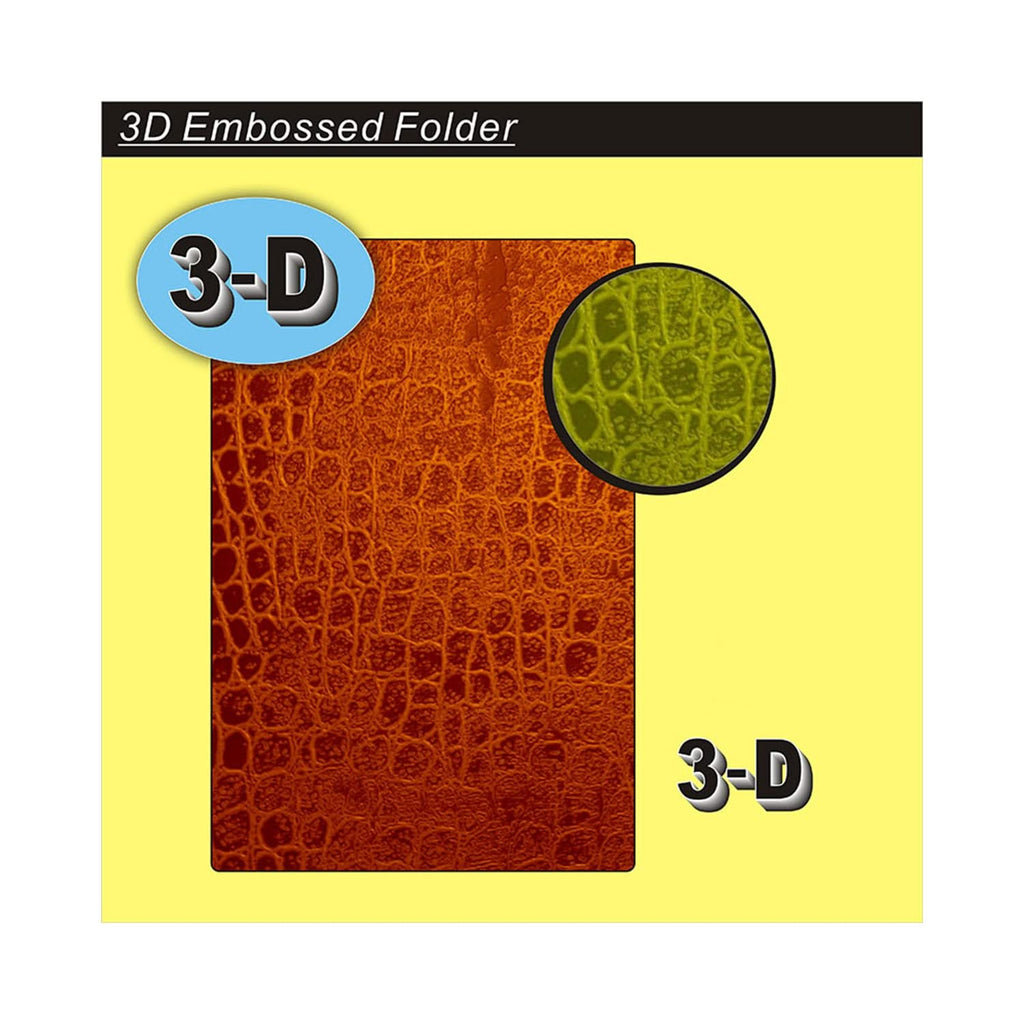 Poppy Crafts 3D Embossing Folder #41 - Alligator Skin – CraftOnline