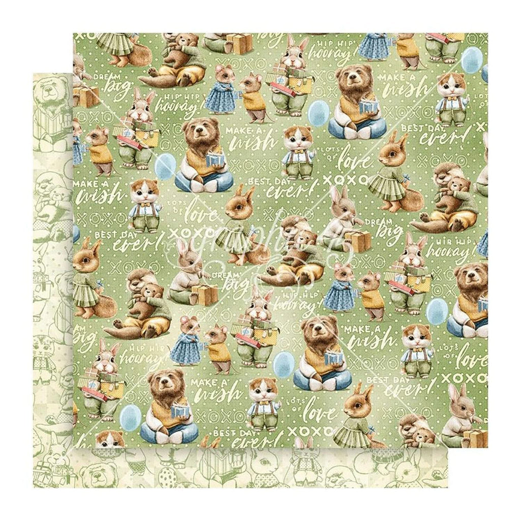 Graphic 45 Hip Hip Hooray Double-Sided Cardstock 12"x 12" - Friends Fo ...