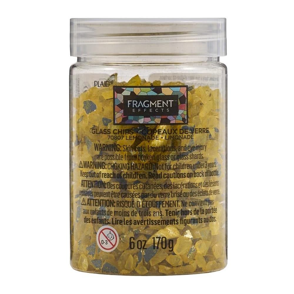 Plaid Fragment Effects Glass Chips 6oz - Lemonade – CraftOnline