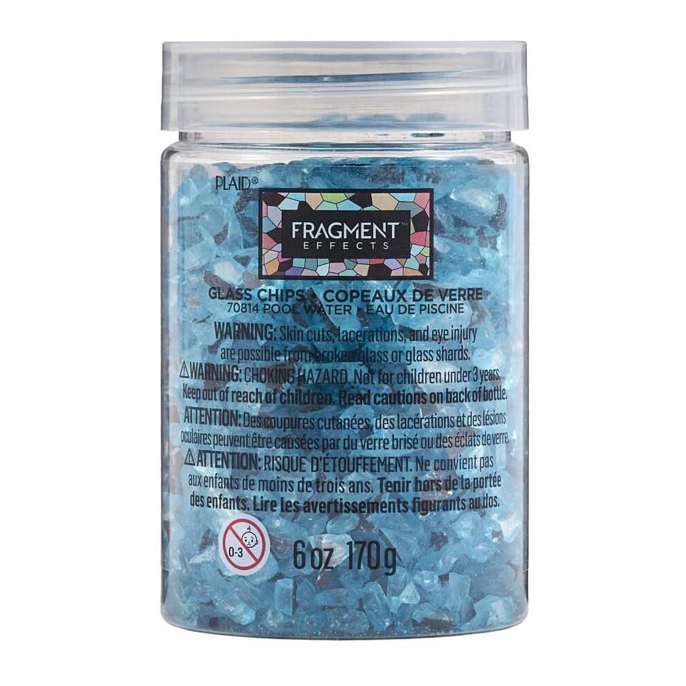 Plaid Fragment Effects Glass Chips 6oz - Pool Water – CraftOnline