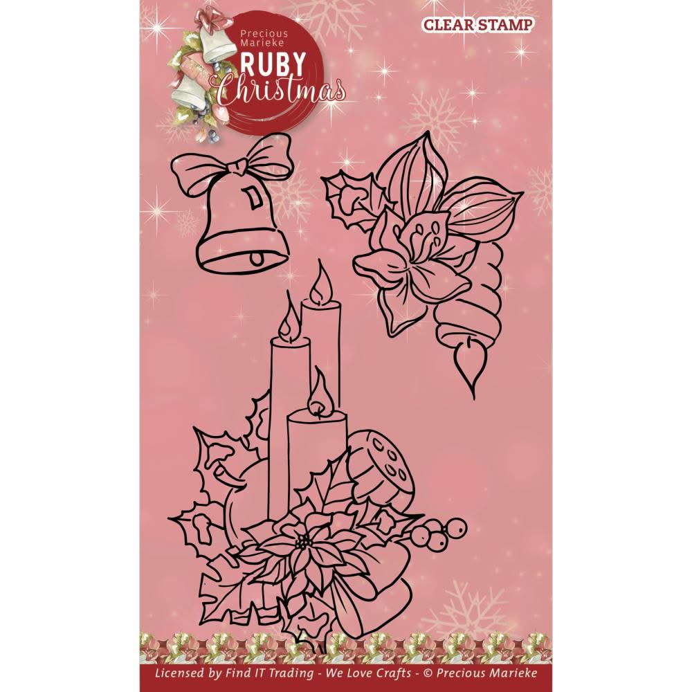 Find It Trading Precious Marieke Clear Stamps Ruby Candles, Ruby Chris ...