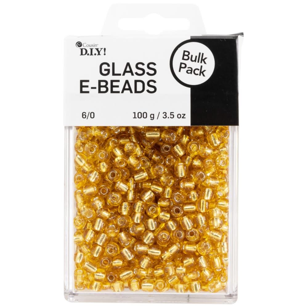 Cousin DIY Glass E-Beads 6/0 100g Gold* – CraftOnline