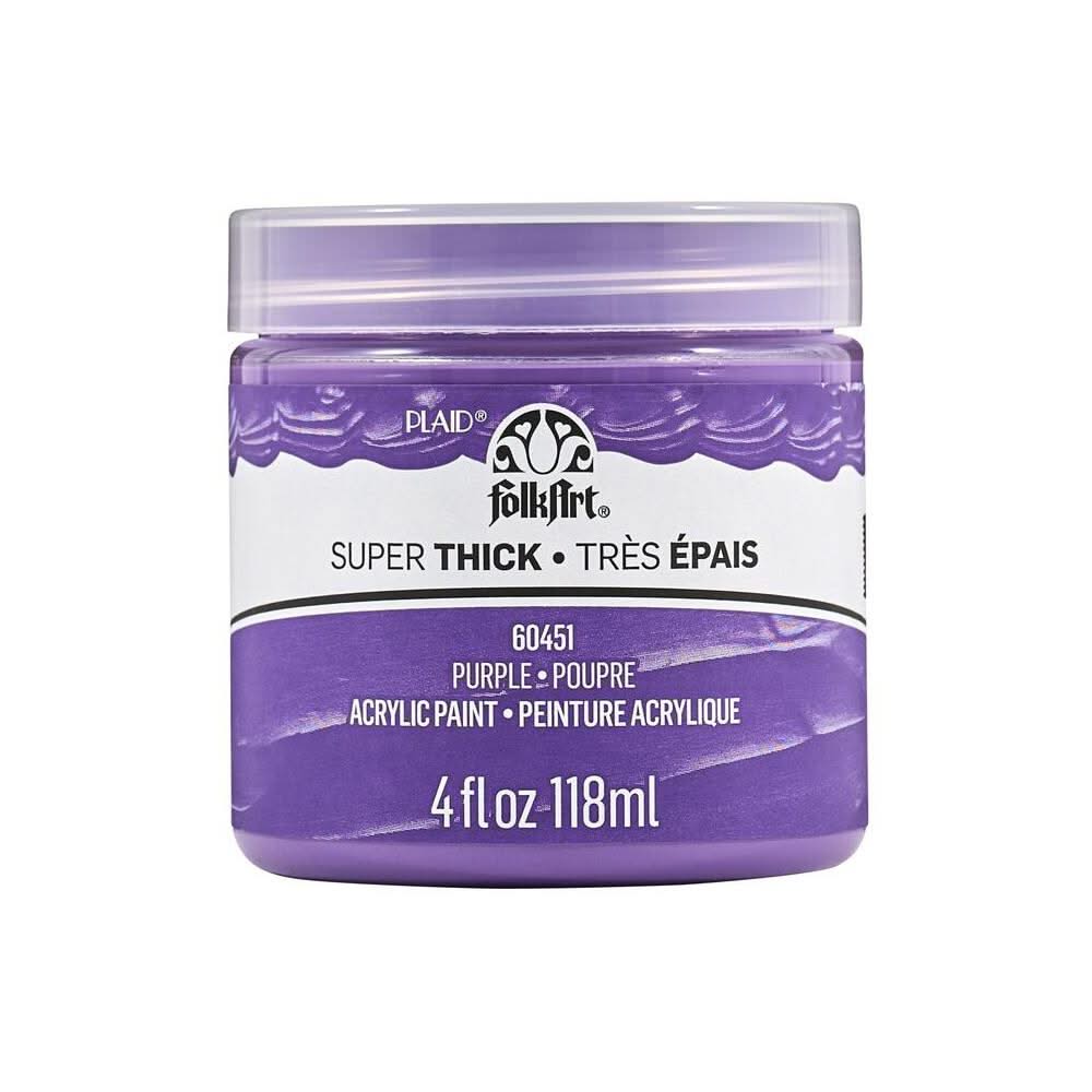 FolkArt Super Thick Acrylic Paint 4oz Purple – CraftOnline