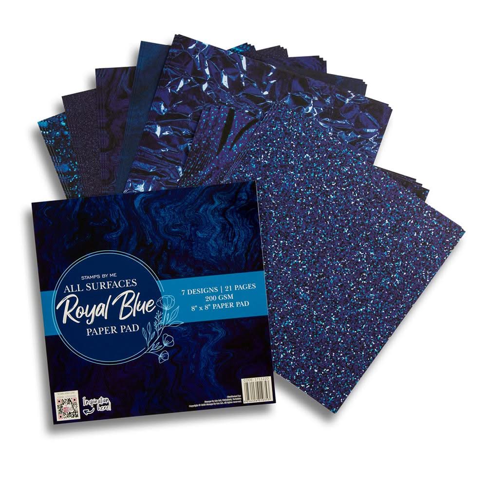 Royal Blue Craft Paper Pad 8"x8" by Stamps By Me – Scrapbooking & DIY ...