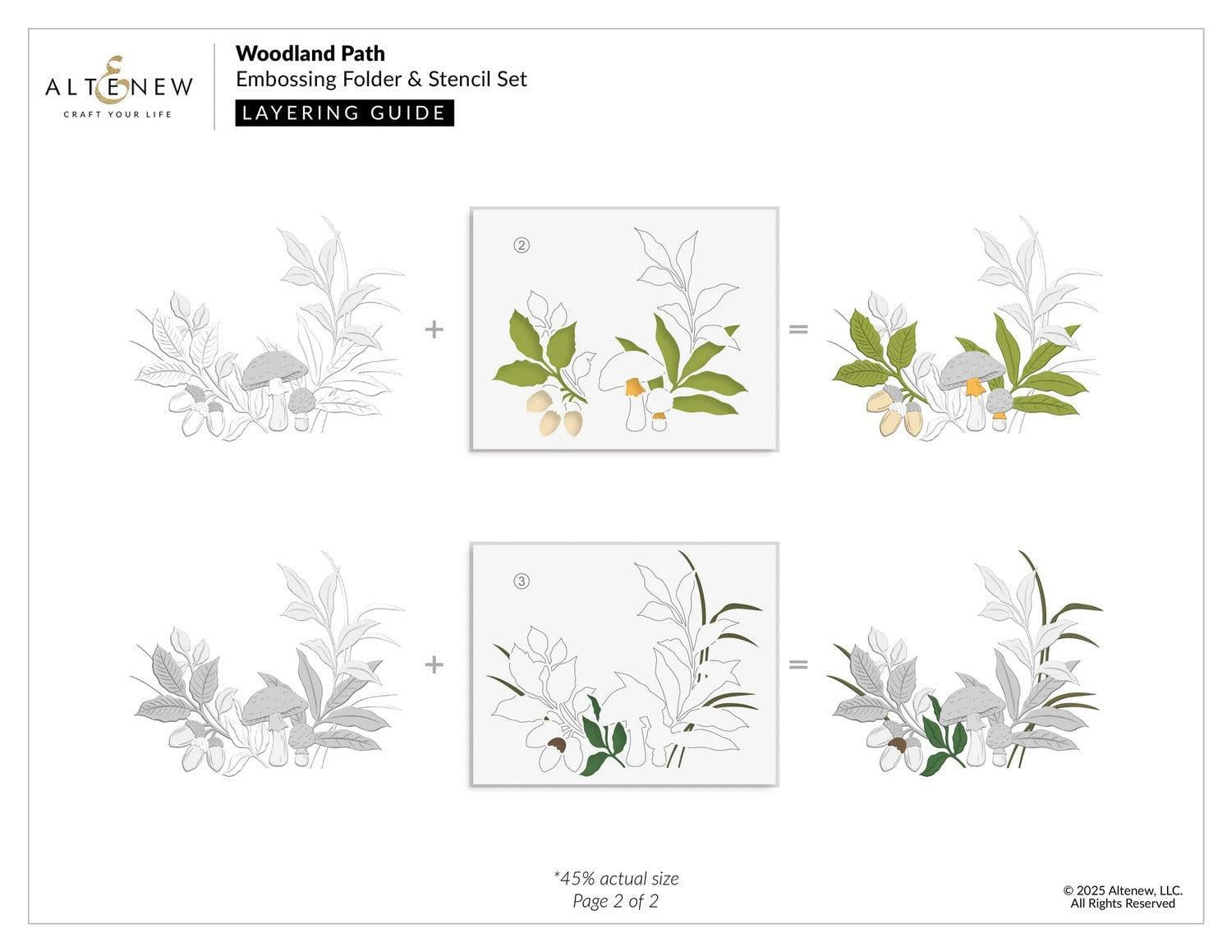 Altenew Woodland Path Botanical 3D Embossing Folder – CraftOnline