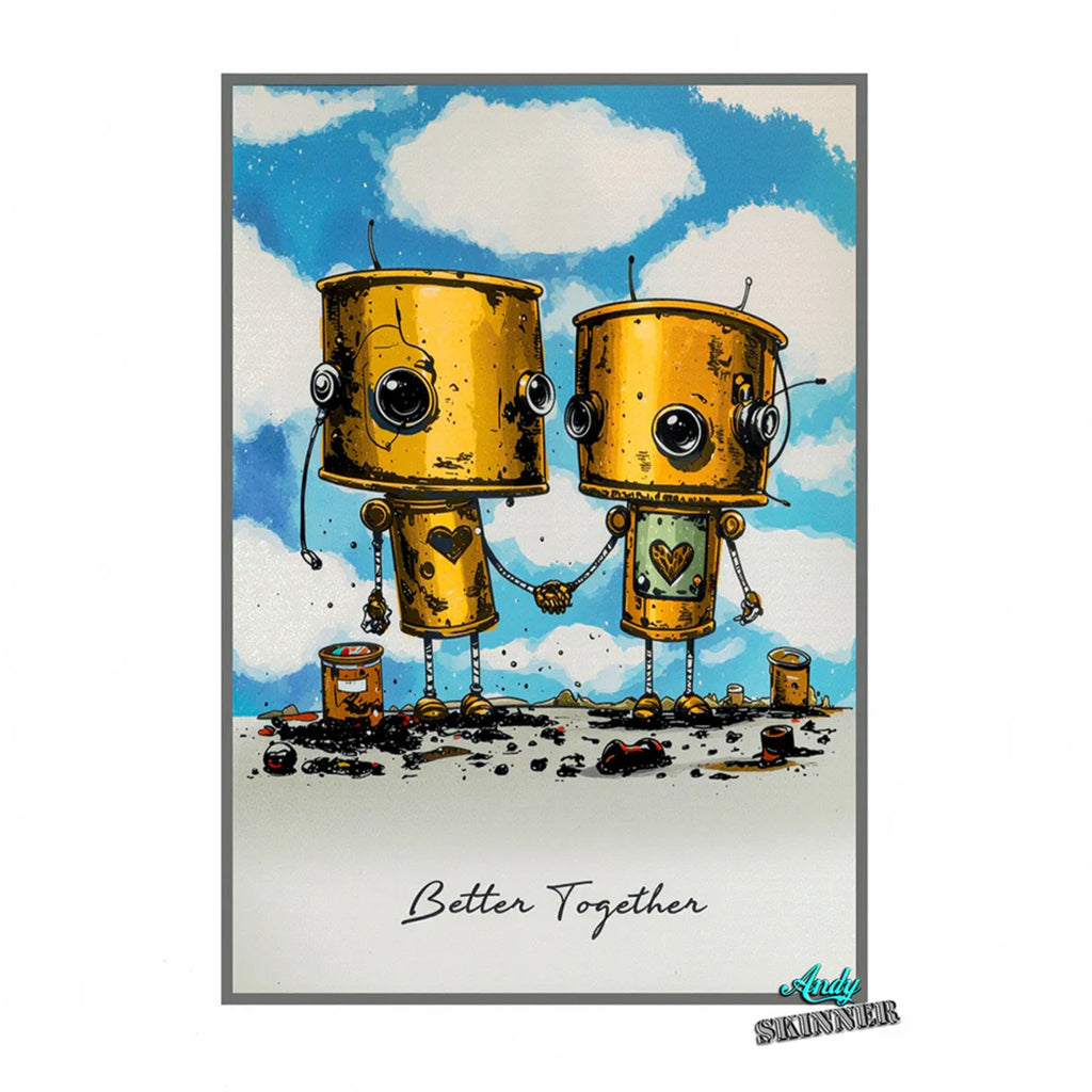 Andy Skinner Pre-Cut Rubber Stamp Set - Bot-ology Better Together ...