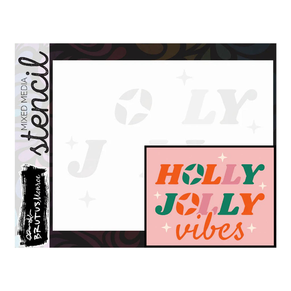 Brutus Monroe A2 Layering Stencil - Holly Jolly Vibes – CraftOnline