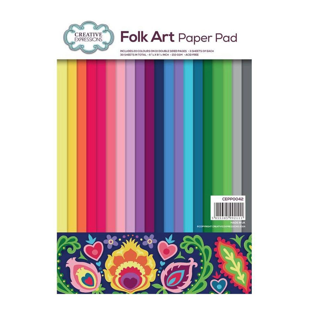 Creative Expressions Folk Art Paper Pad – CraftOnline