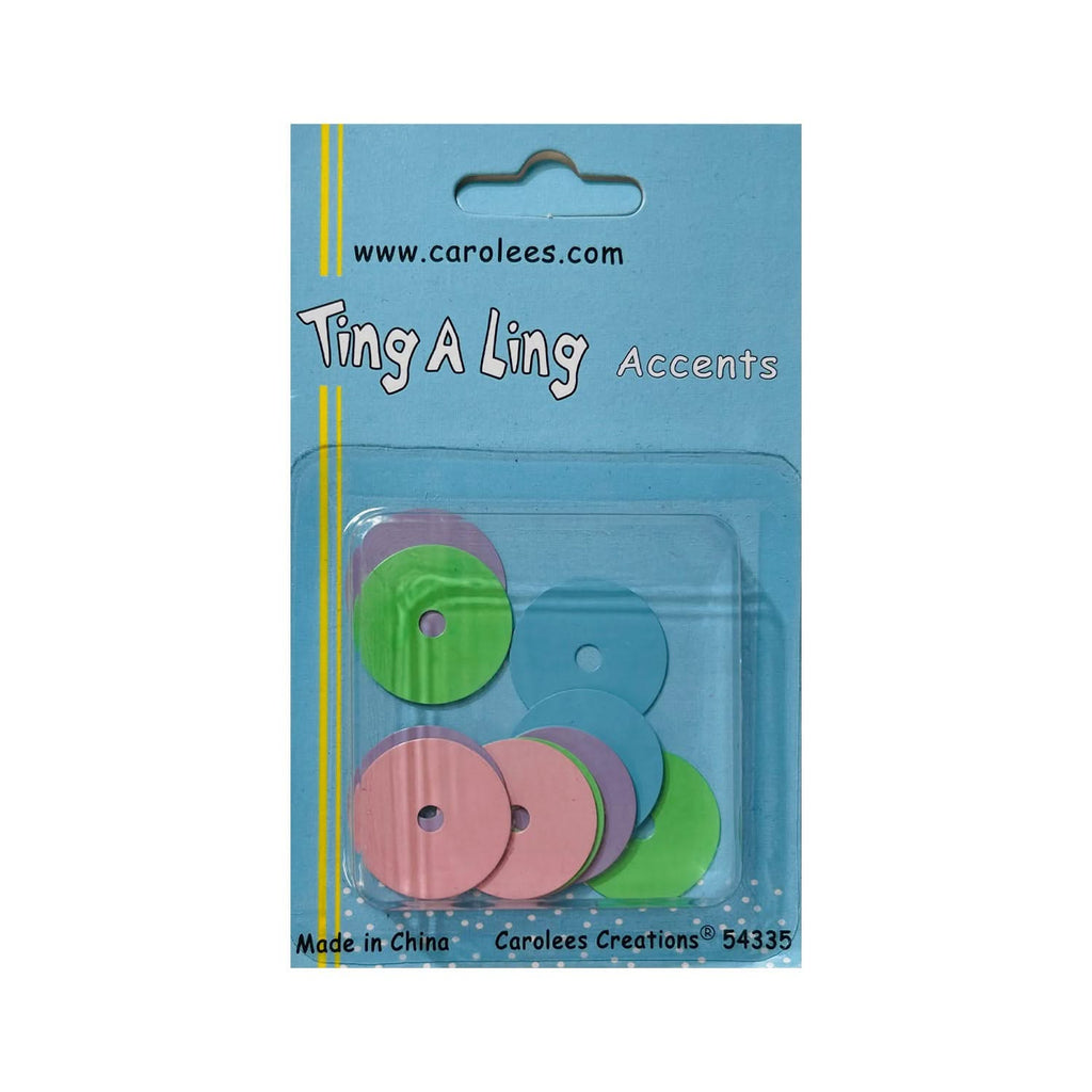 Carolee's Creations Ting A Ling Accents - Metal Accents - Pastel Circl ...