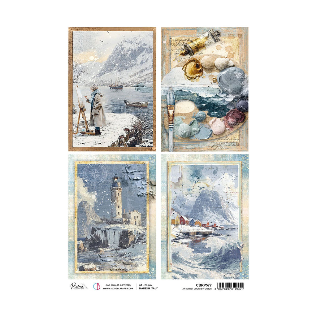 Ciao Bella An Artist Journey A4 Rice Paper Cards | CraftOnline