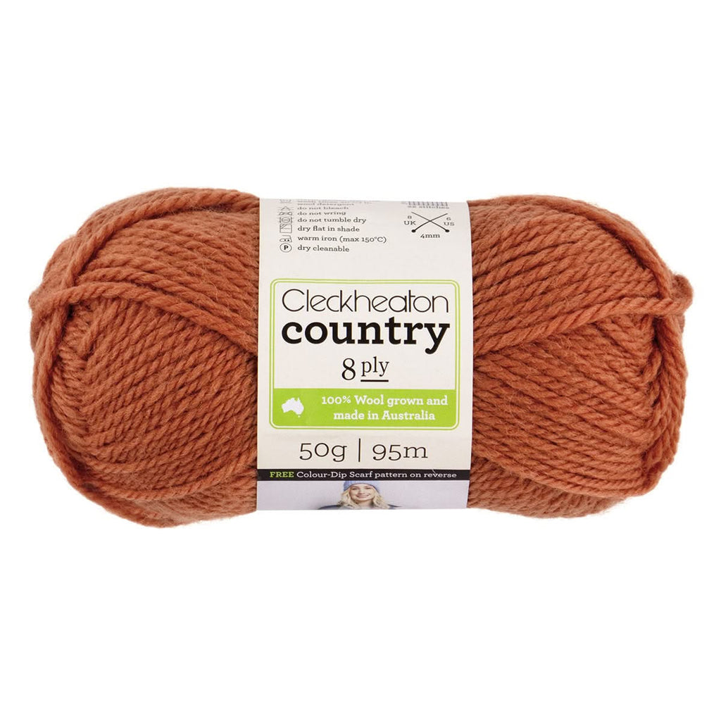 Cleckheaton Country Yarn 8ply 50g - Copper – CraftOnline
