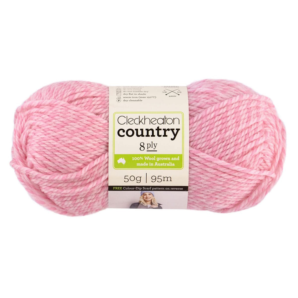 Cleckheaton Country Yarn 8ply 50g - Pearl Blush Marle – CraftOnline