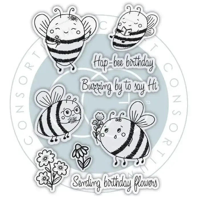 Craft Consortium Photopolymer Clear Stamp Set Buzzing – CraftOnline