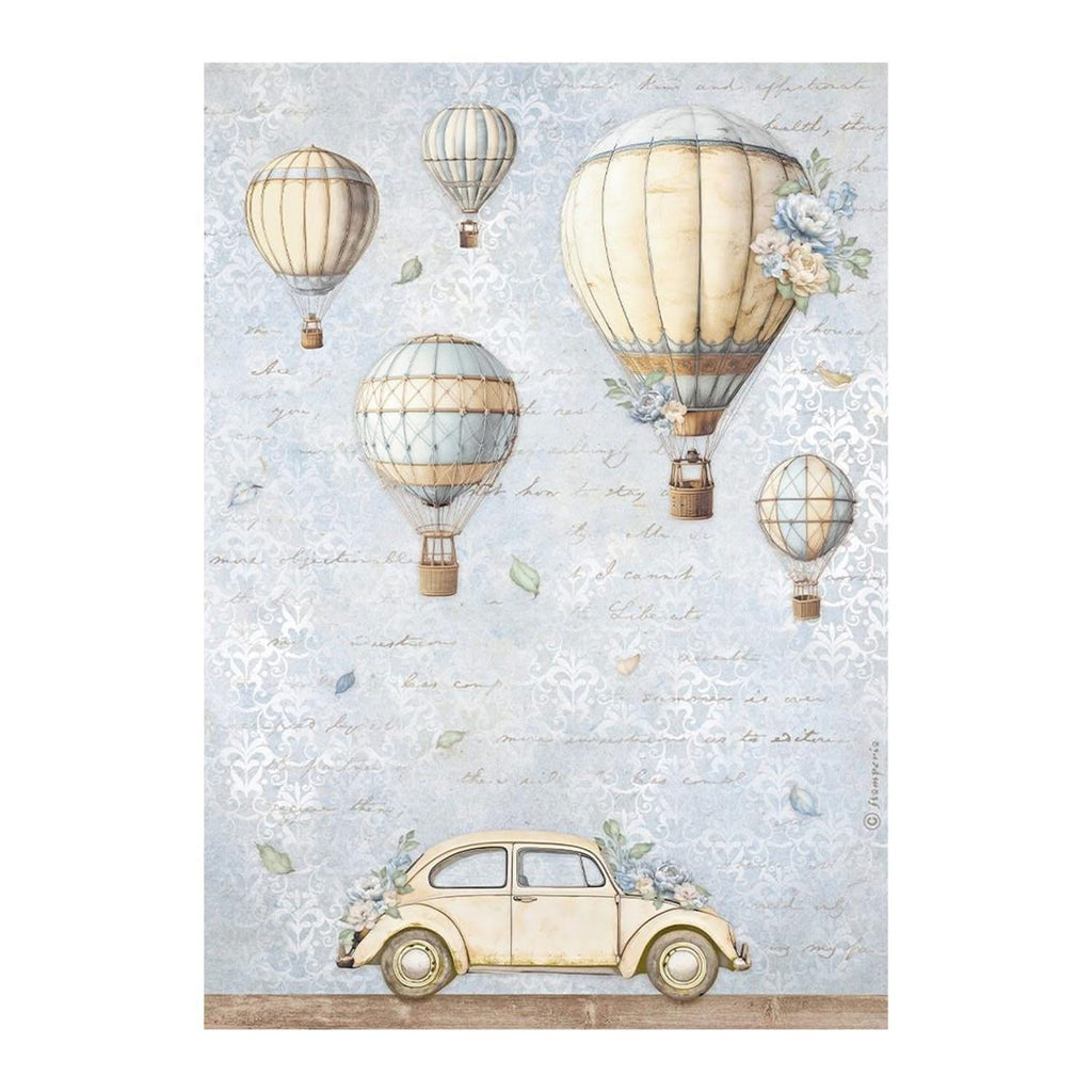 Stamperia Rice Paper Sheet A4 - Timeless - Air Balloons – CraftOnline
