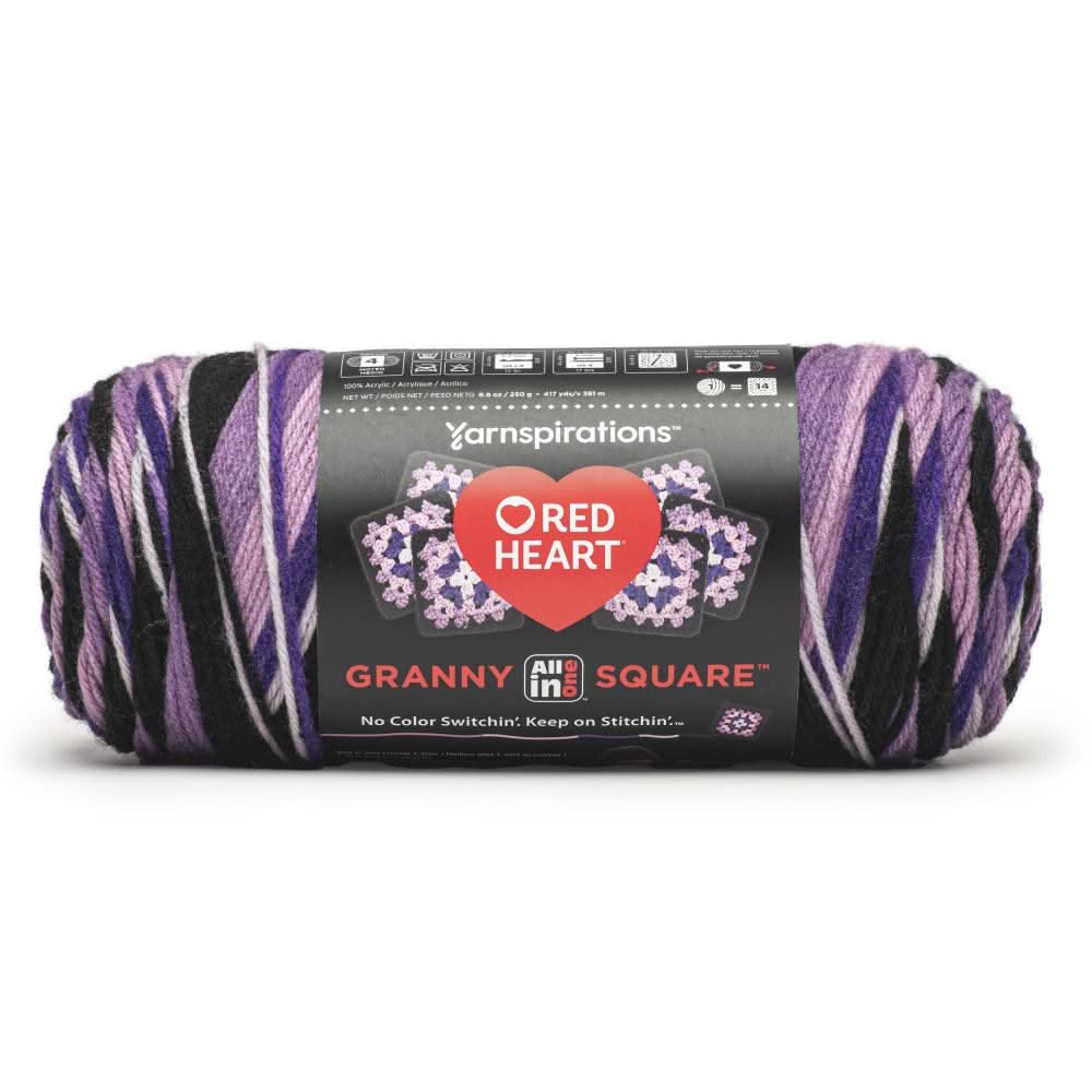 Red Heart All in One Granny Square - Grape Granny* – CraftOnline