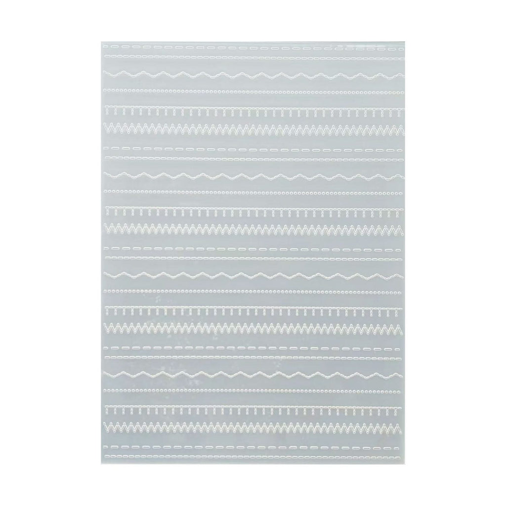 Poppy Crafts Emboss It Embossing Folder - Stitched Lines – CraftOnline