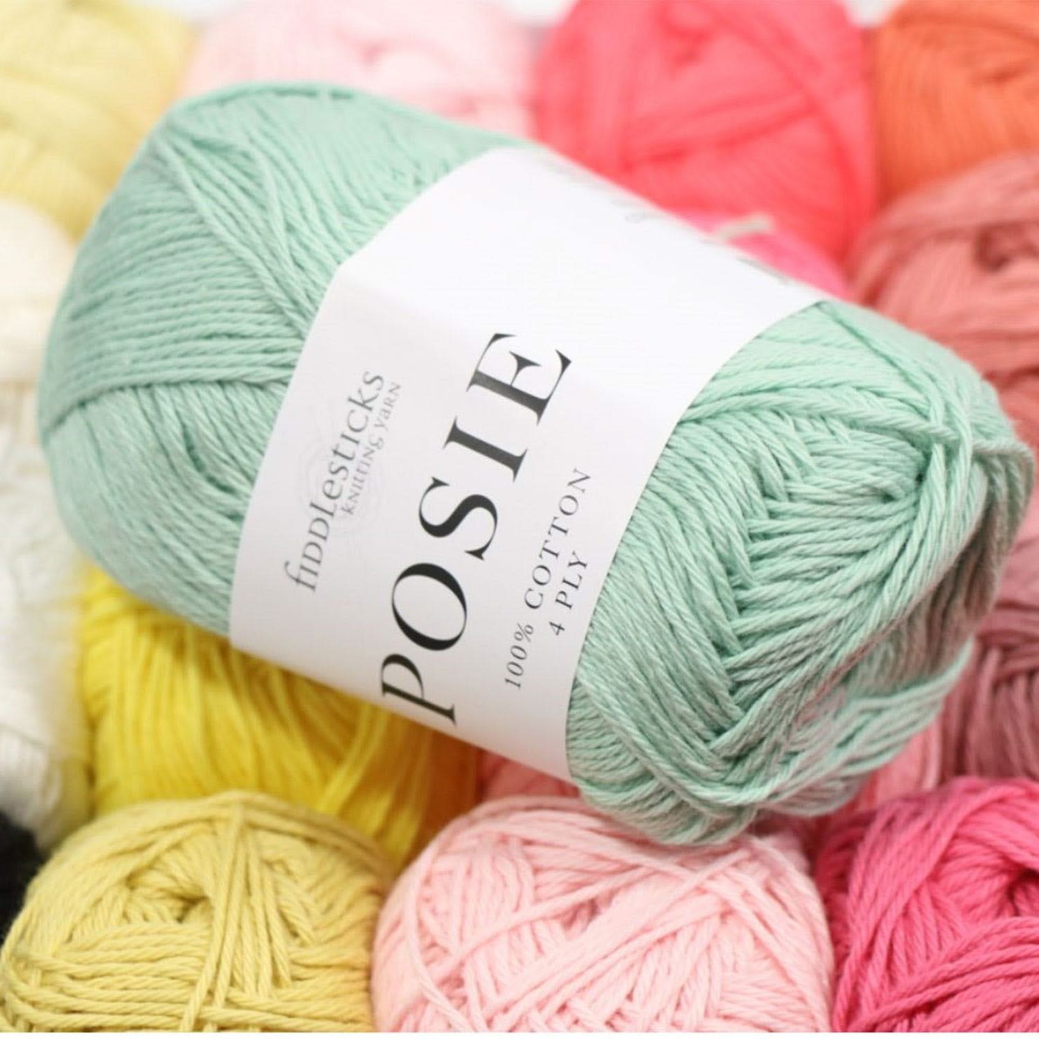 Shop Fiddlesticks Posie Yarn – Premium 100% Cotton for Knitting ...