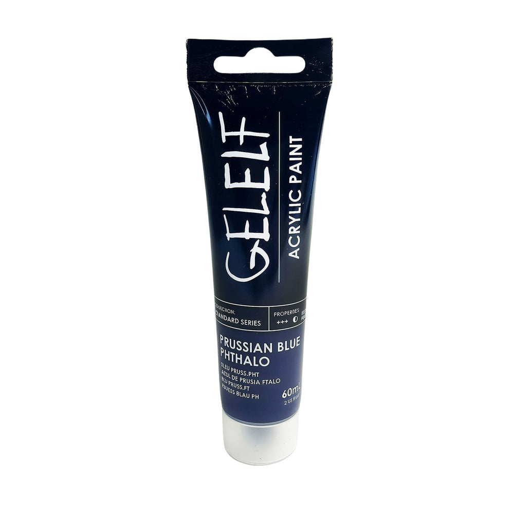 GelElf Gel Art Acrylic Paint 60ml Prussian Blue | CraftOnline