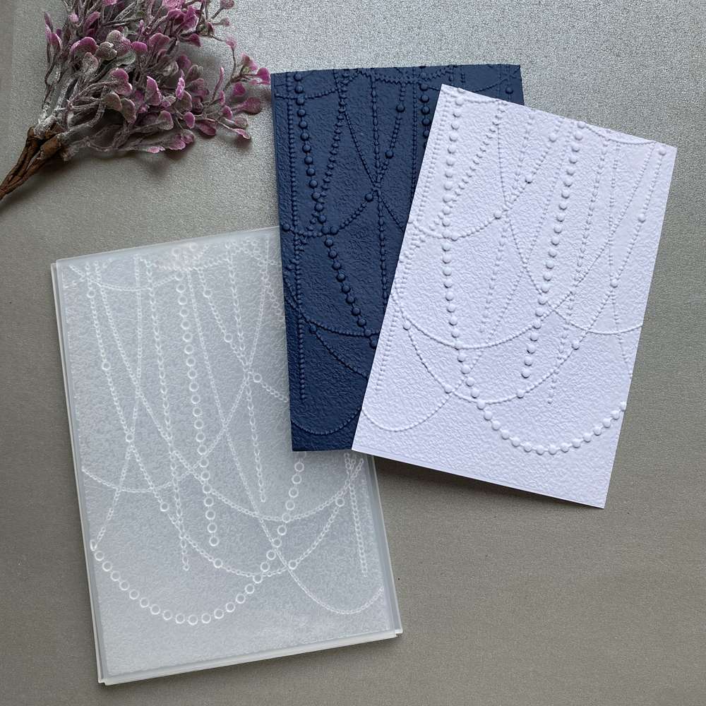 Poppy Crafts Embossing Folder #60 - Pearl Lines – CraftOnline