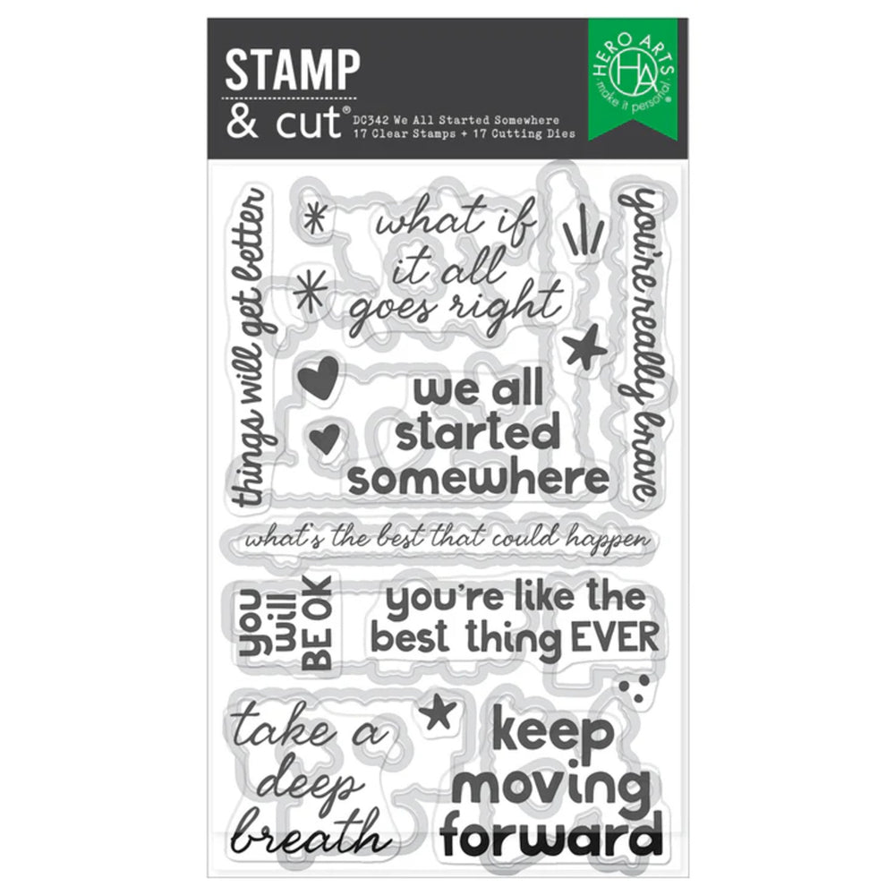 Hero Arts We All Started Somewhere Stamp & Cut | CraftOnline