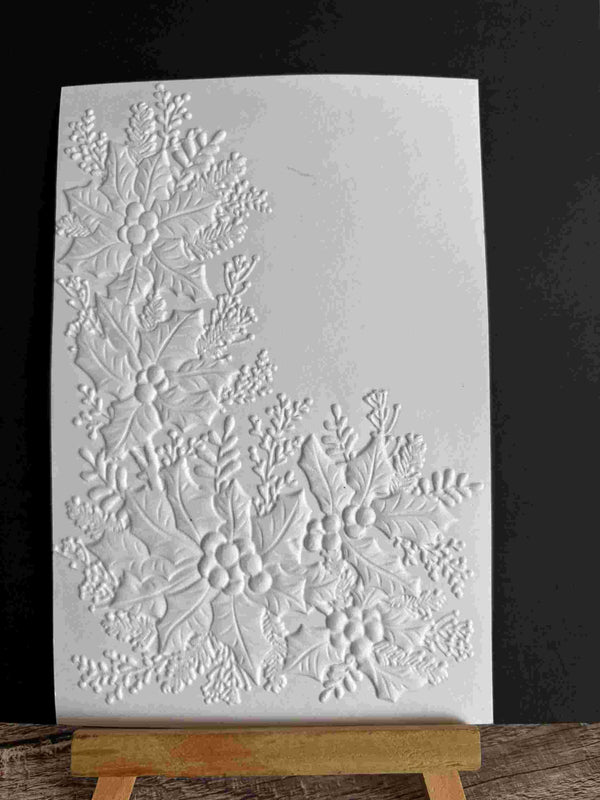 Poppy Crafts 3D Embossing Folder #109 - Holly – CraftOnline