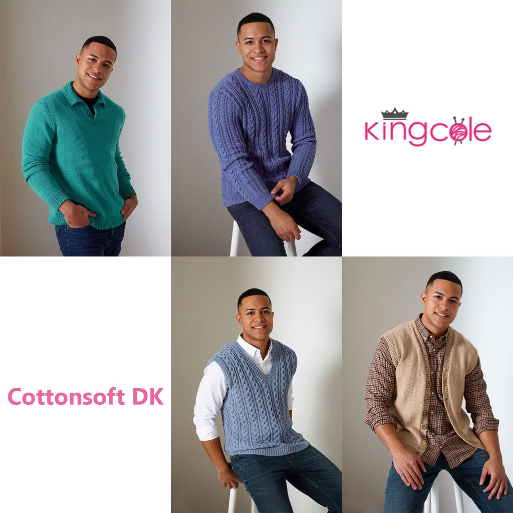 King Cole Cottonsoft DK Yarn - Pale Blue – CraftOnline