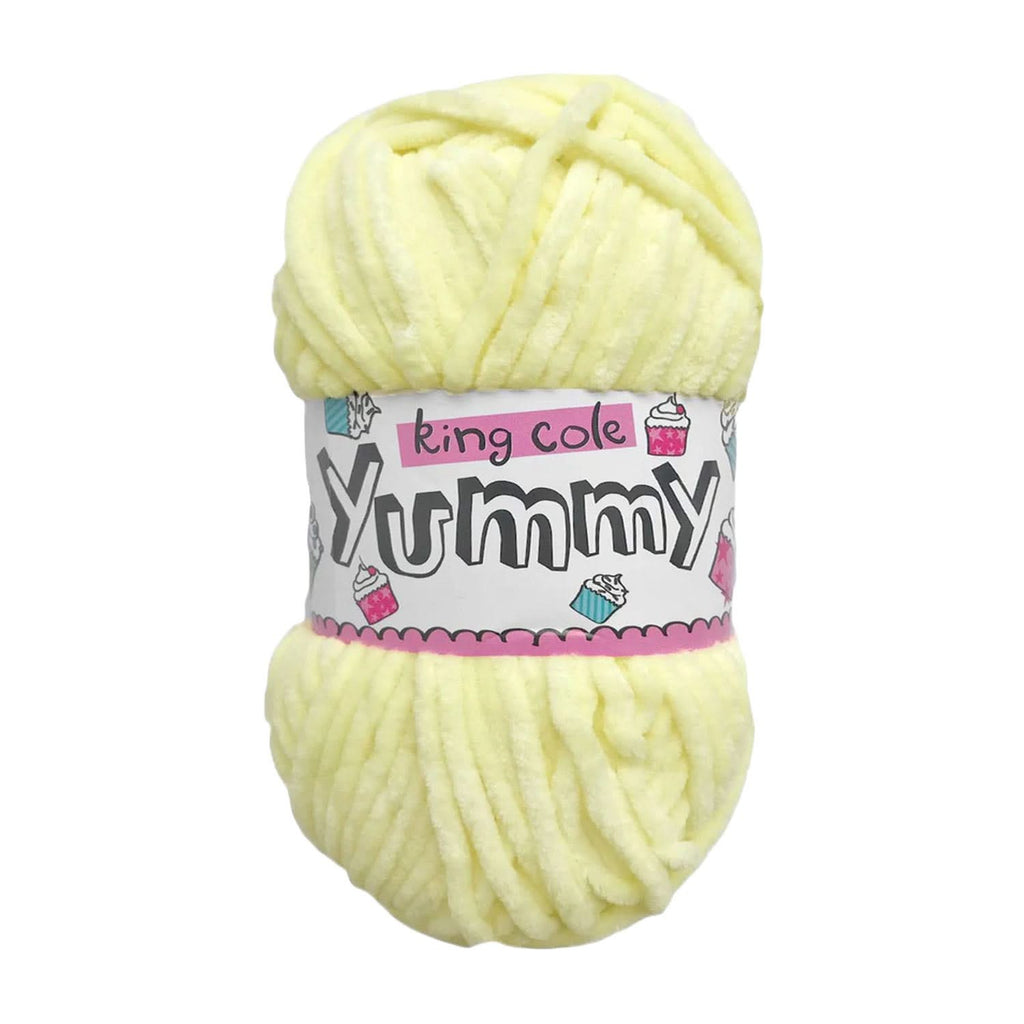 King Cole Yummy Yarn Lemon -Ultra-Soft, Durable, Plush, and Perfect for ...