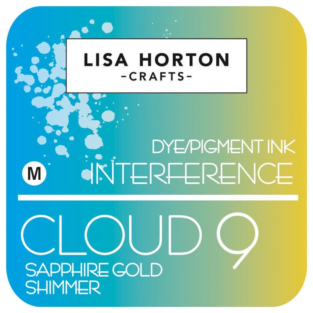Lisa Horton Crafts Interference Ink Pad - Sapphire Gold Shimmer ...