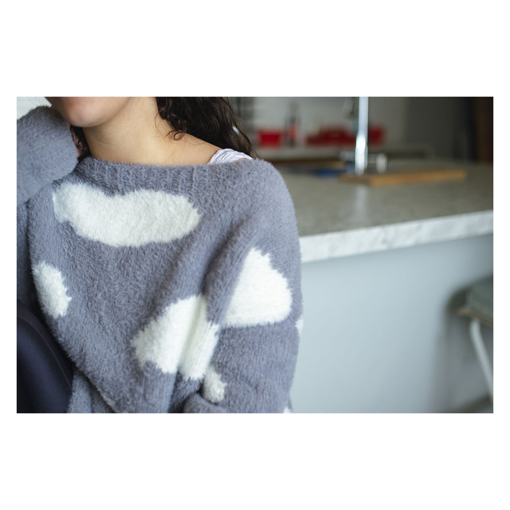 Lion Brand Free Pattern - Feels Like Bliss - Cloud Intarsia Sweater ...