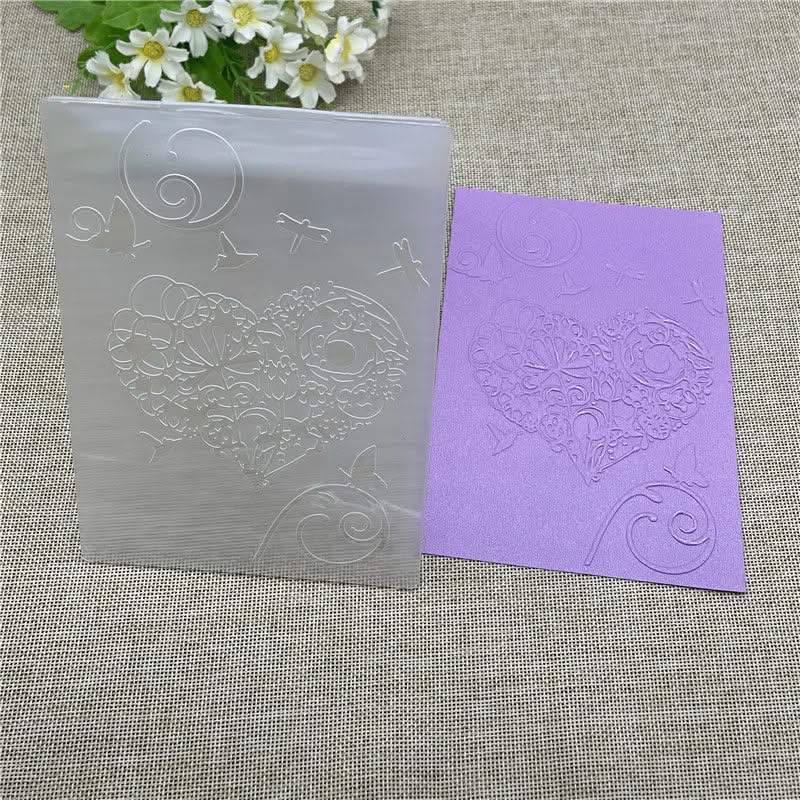 Poppy Crafts Embossing Folder #262 - Flora & Fauna Heart – CraftOnline