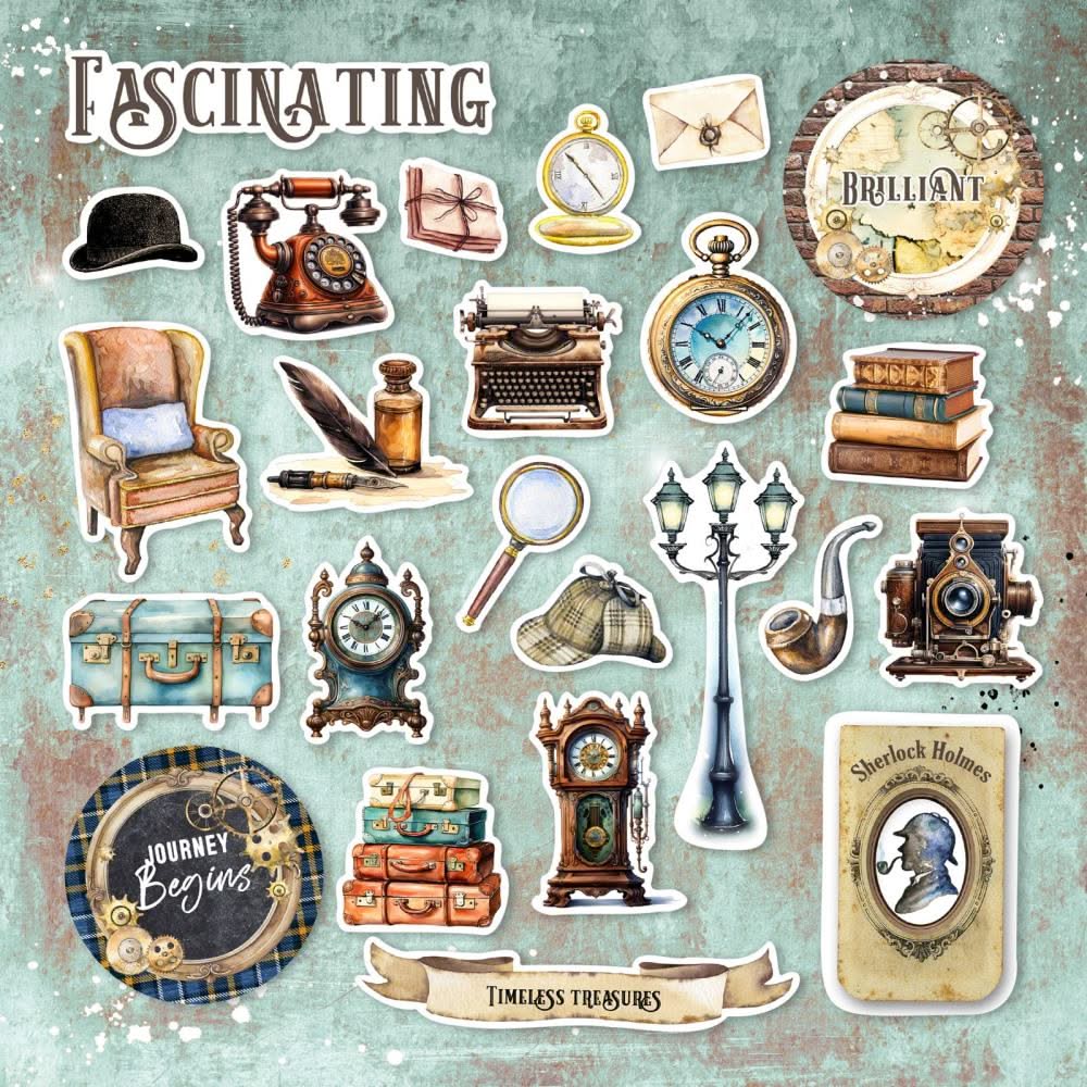 Memory Place Ephemera Cardstock Die-Cuts - Get A Clue – CraftOnline